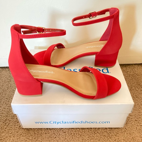 Cityclassified | Shoes | Brand New City Classified Red Velvet Women 75 ...